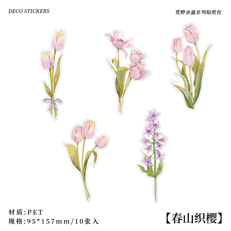 Dimi 10Sheets Flowers Sticker Pack Chrysanthemum T... – Grandado