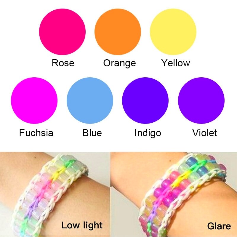6*8mm UV Changing Reactive Acrylic Beads Mixed Col... – Vicedeal