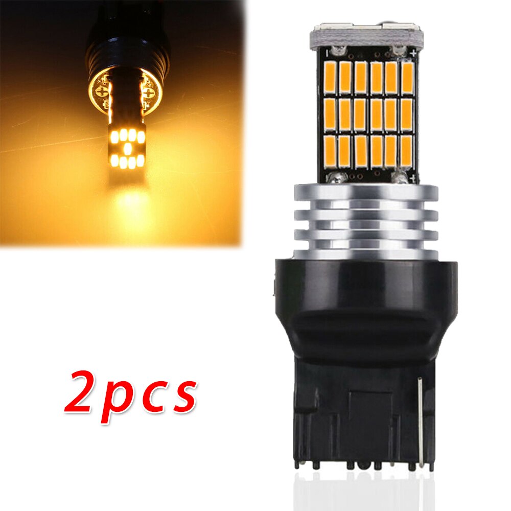 Lamp LED Lights Replacement Car 2Pcs Amber DC9V-18... – Grandado