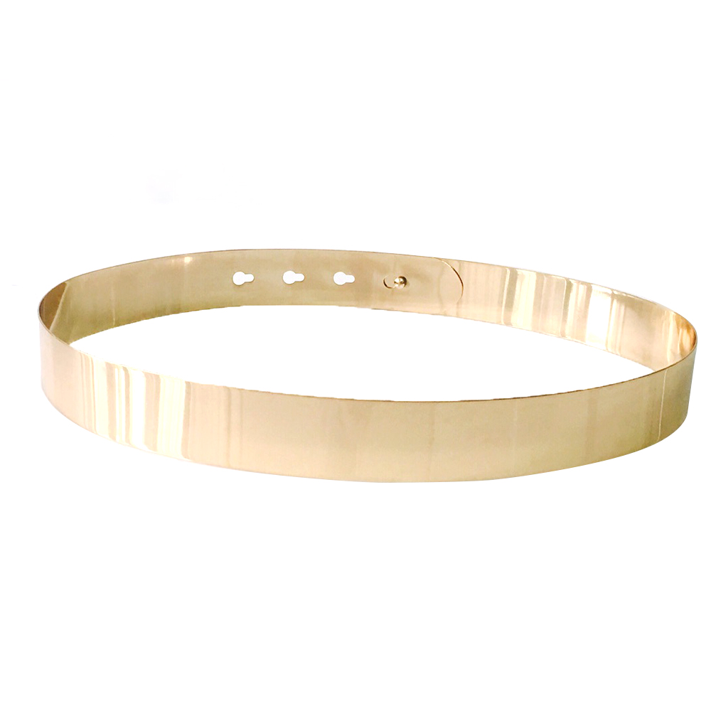 Adjustable Gold Silver Metal Waist Belt Women Meta... – Grandado
