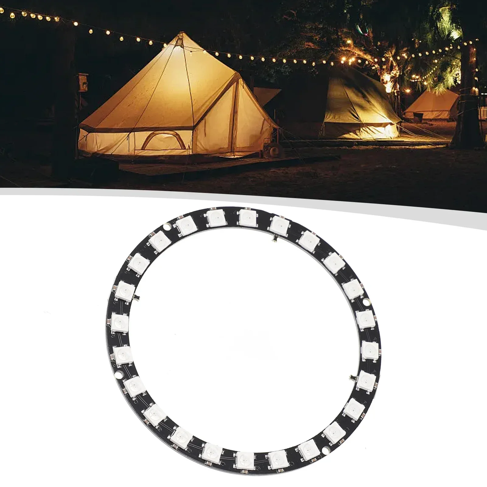 5V LED Ring Individual Addressable RGB LED NeoPixe... – Grandado