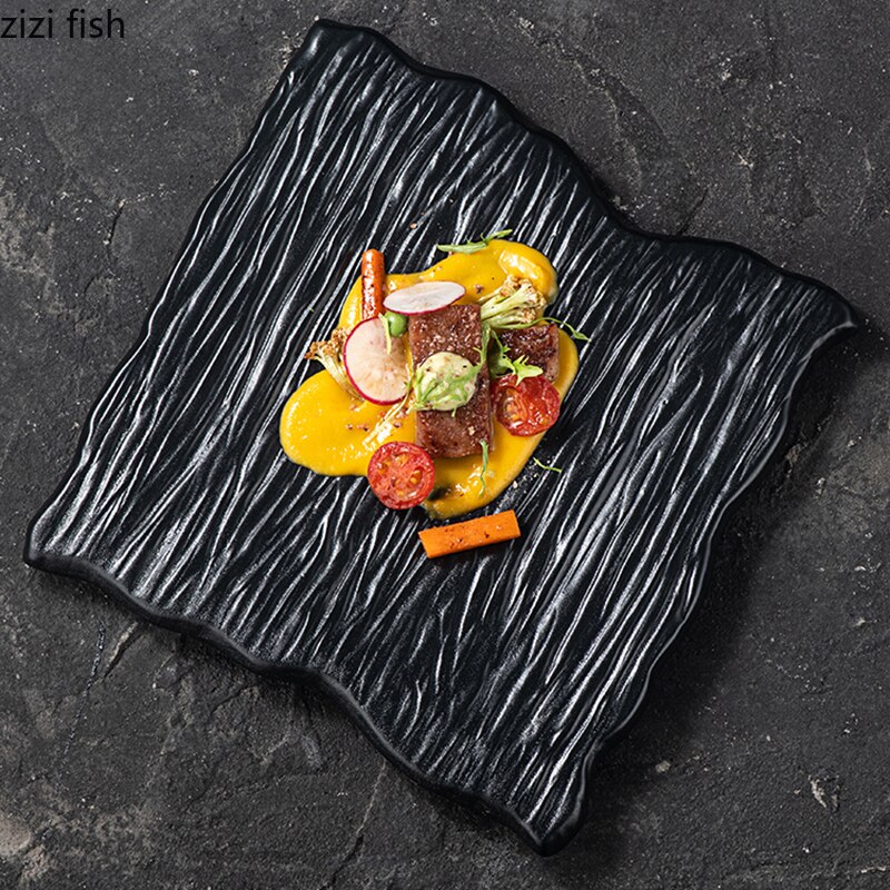 Irregular Shape Ceramic Dinner Plate Cooking Dishe... – Grandado