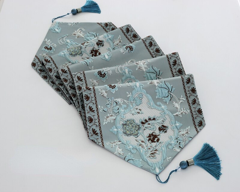 Table Runner Luxury Silk Embroidery Table Runners ... – Vicedeal
