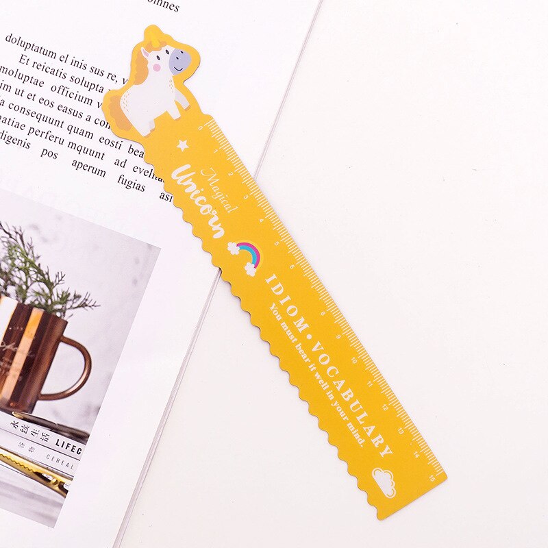 1pcs Cute Cartoon Unicorn Soft Straight Ruler 15cm... – Grandado