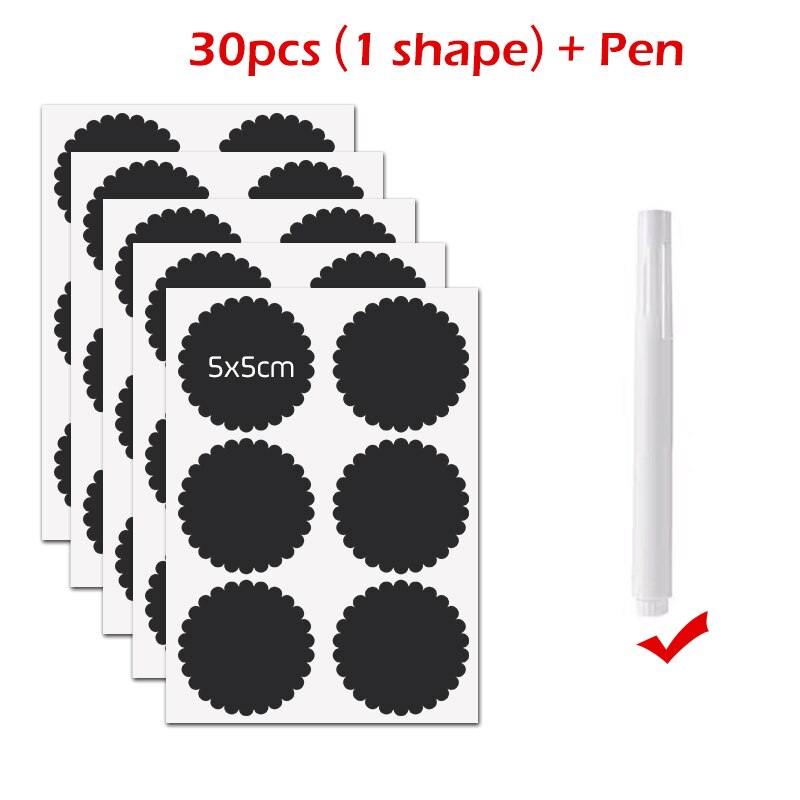 40Pcs/Set 5x3.5cm Organizer Stickers Chalkboard Sp... – Grandado