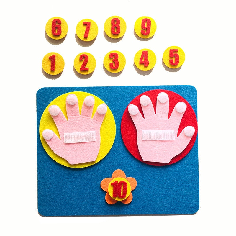 1Set Handmade Felt Finger Numbers Math Toy Funny C... – Vicedeal