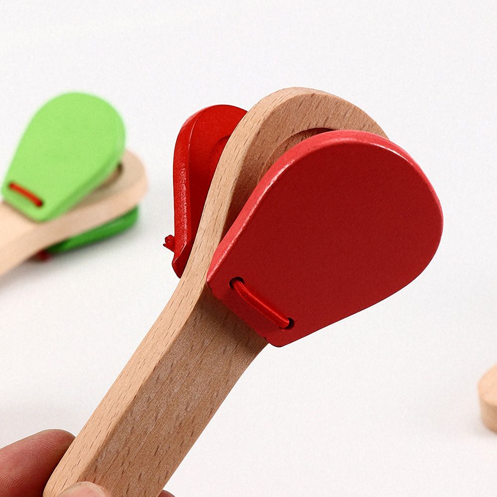 Wooden Percussion Handle Clapping Castanets Board ... – Vicedeal