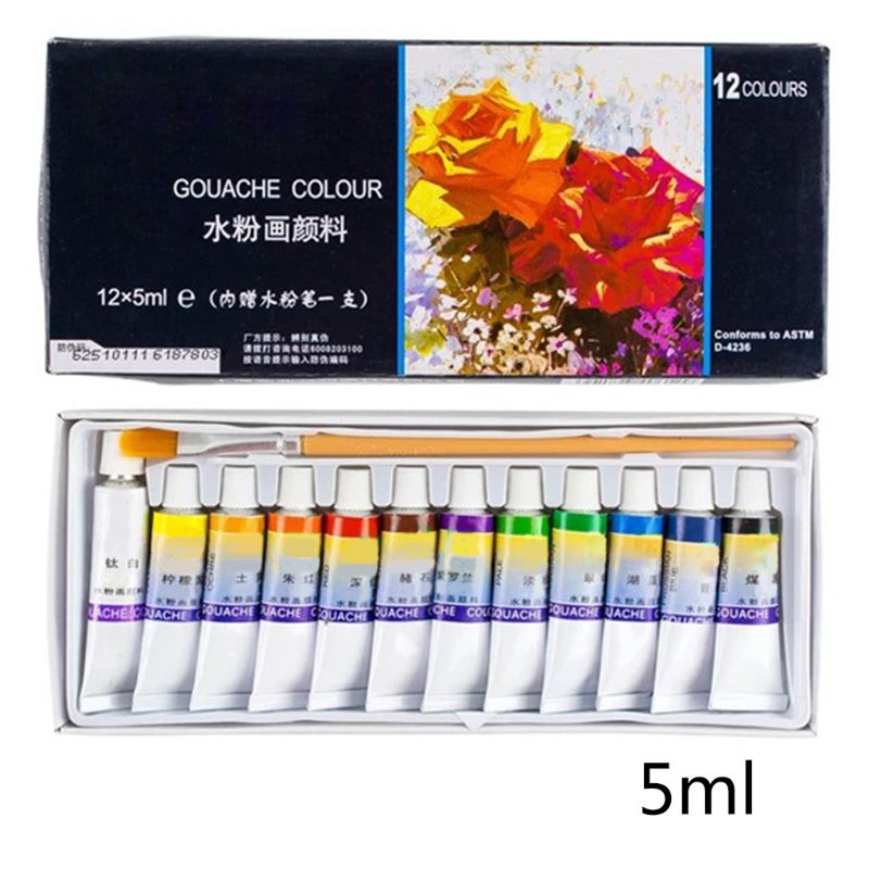 24 Color Set of Art Watercolor Paint 5ml Tubes Ric... – Vicedeal