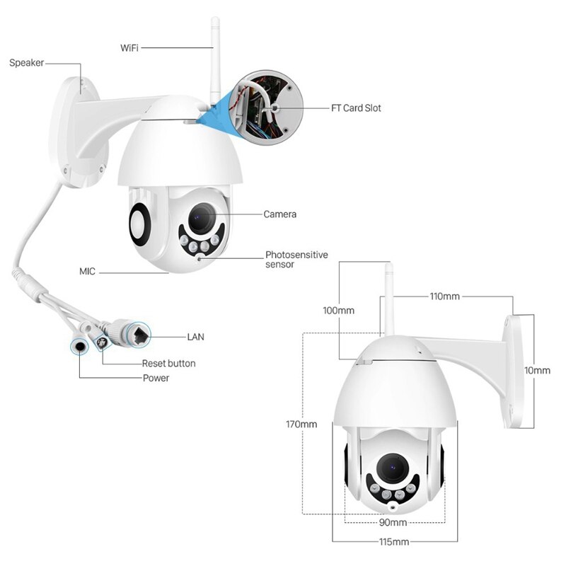 Infrared Outdoor e Camera 1080P HD Wireless Survei... – Grandado