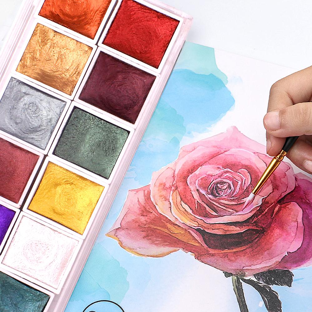 Aquarel Verf Set Draagbare Metalen Doos Aquarel Pi... – Grandado