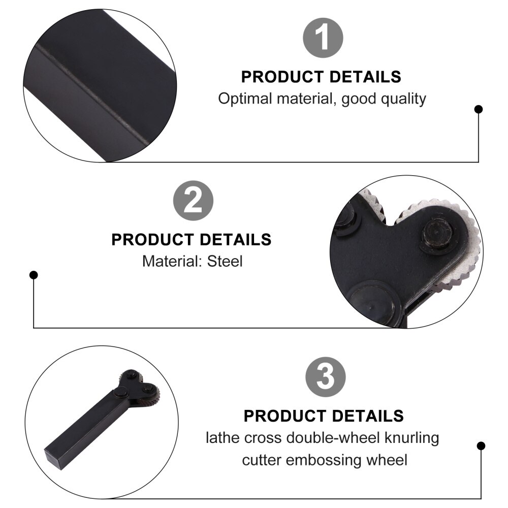 3pcs Pivot Head Knurling Tool Sturdy Premium Durab... – Grandado