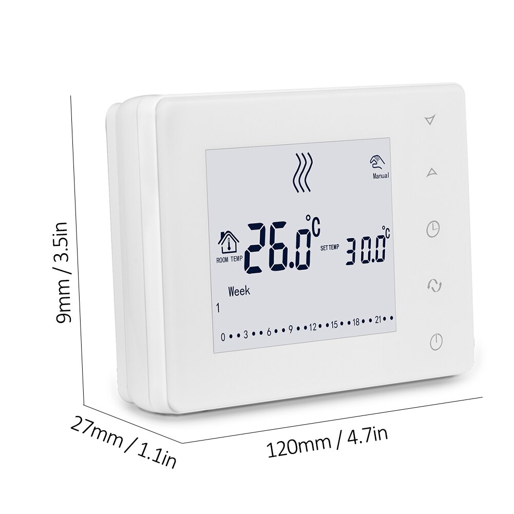 HY05BW LCD Touched Screen Intelligent Thermostat W... – Grandado
