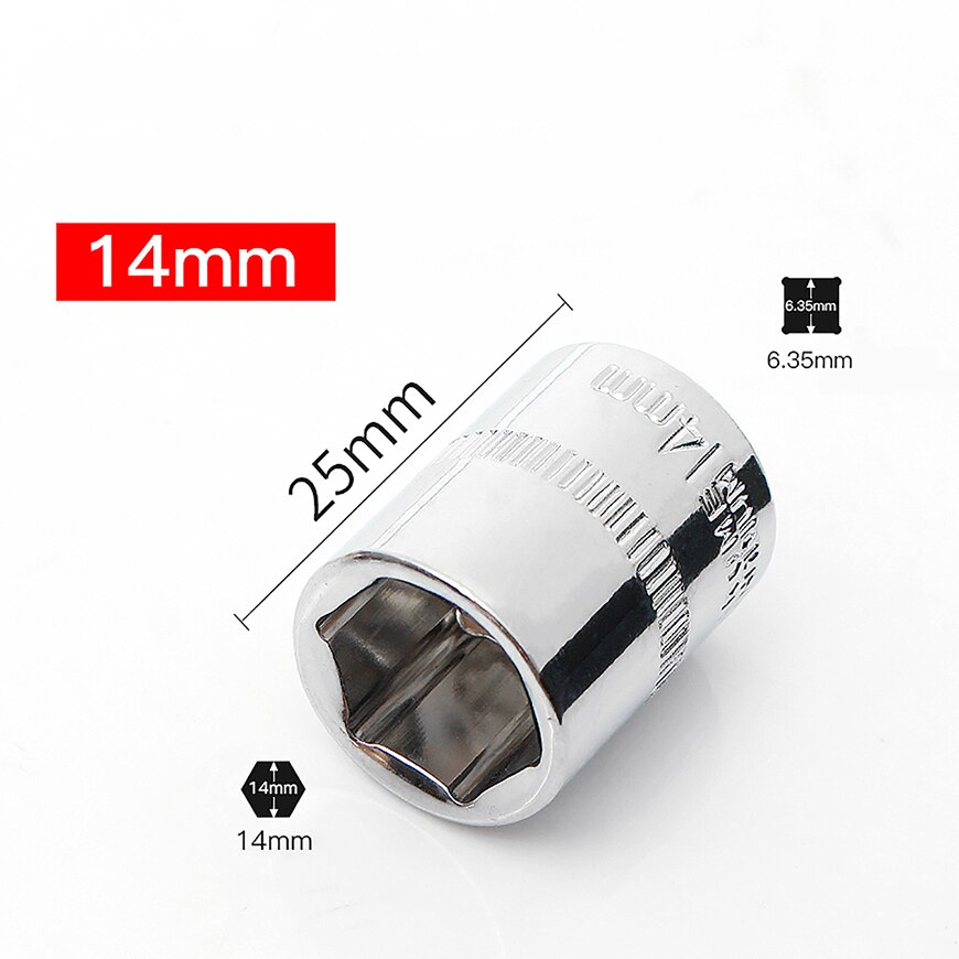 Socket 1/4 in Drive Metric Hex Square 6Points 4-14... – Grandado