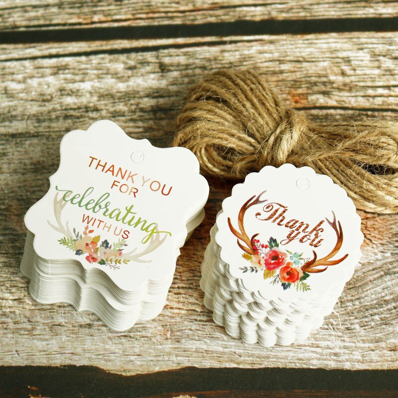 50pcs Chrismas Paper Tags Party Wedding Decoration... – Grandado