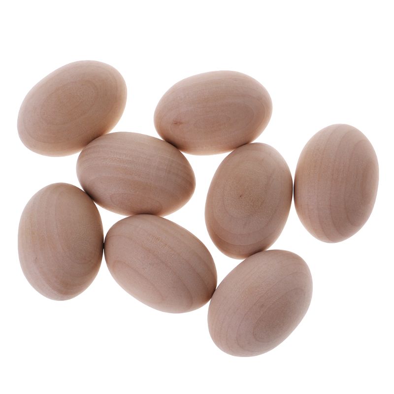 Natural Wood Simulation Eggs Manual Graffiti Paint... – Grandado