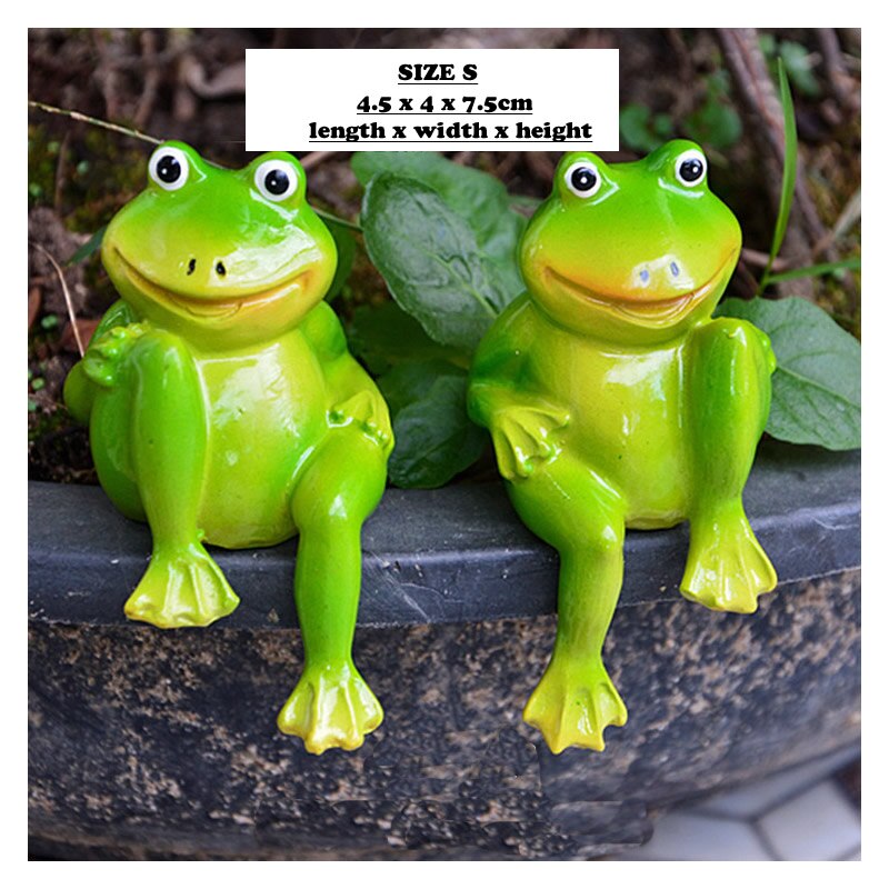 Sitting Frogs Statue Outdoor Garden Store Decorati... – Grandado
