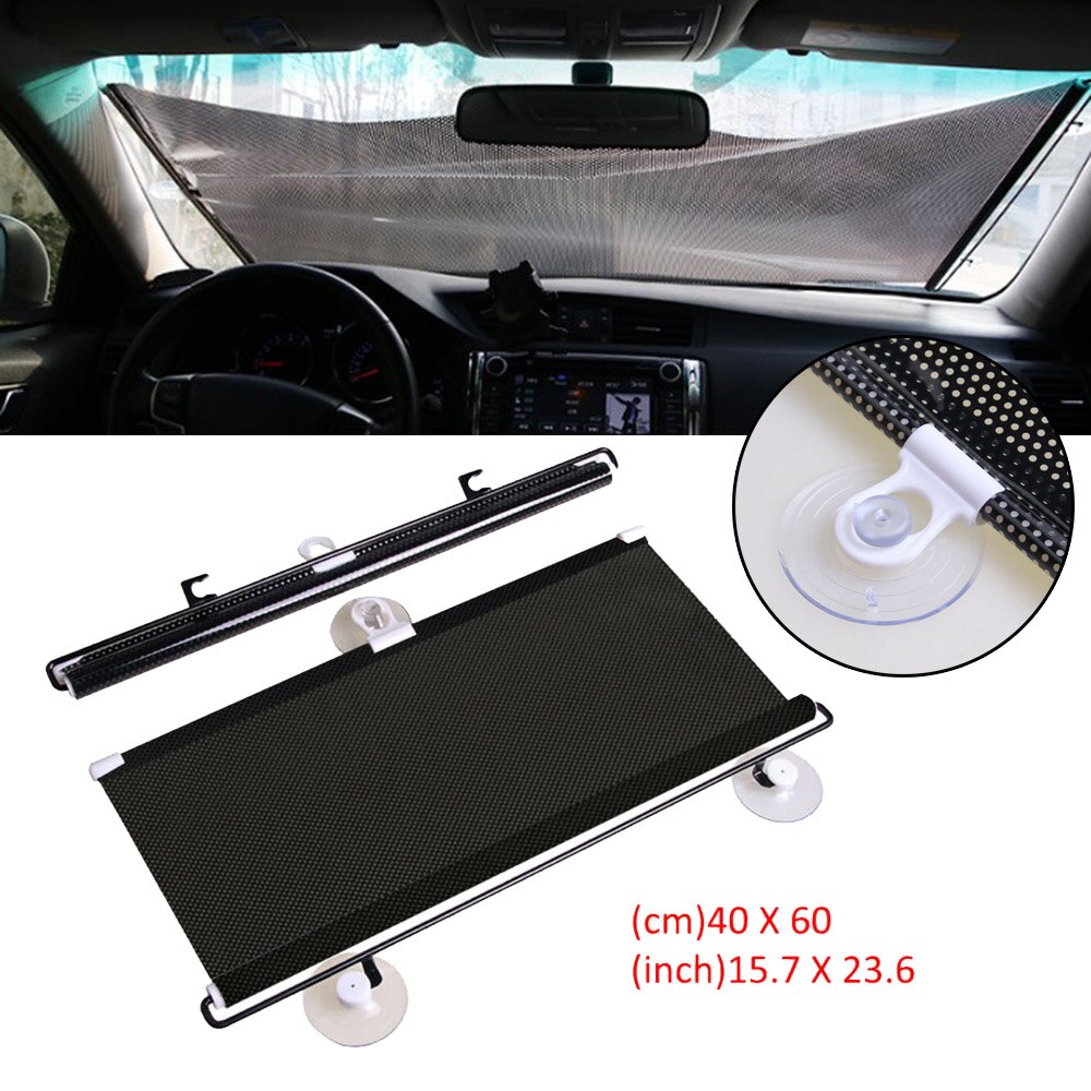 Retractable Sun Visor Windshield Auto Black Interi... – Vicedeal