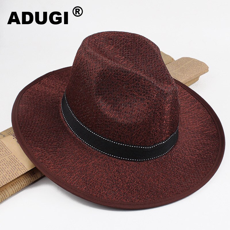 ADUGI Spring and Summer Cowboy Hat Big Edge Male H... – Vicedeal