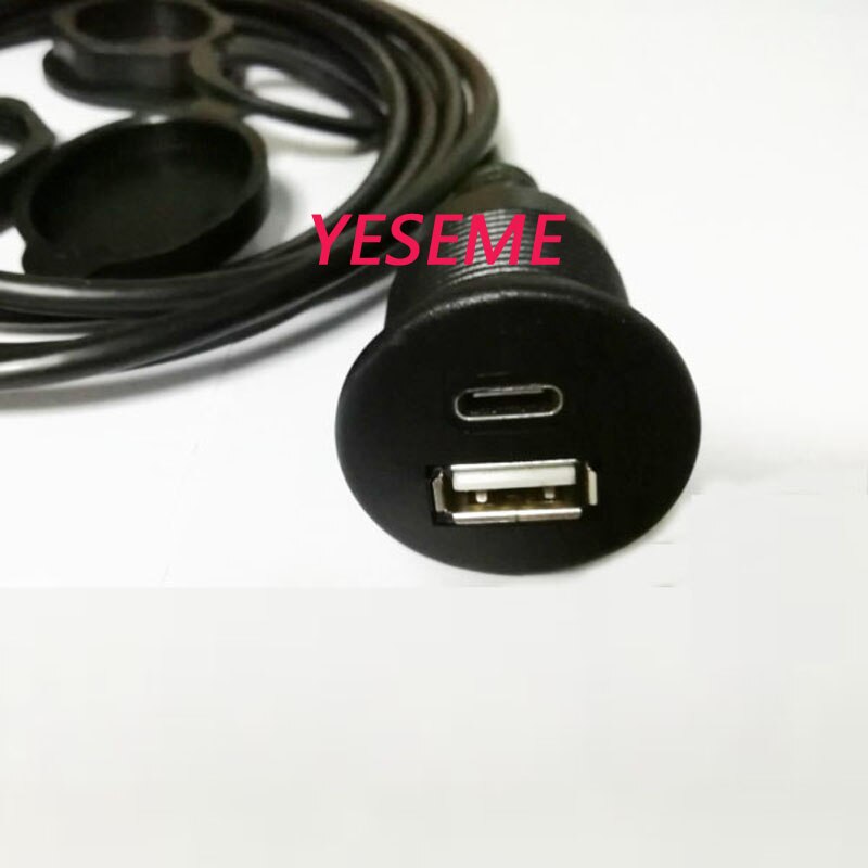 Flush Mount USB-C Type USB 2.0 Power Cable Extensi... – Vicedeal