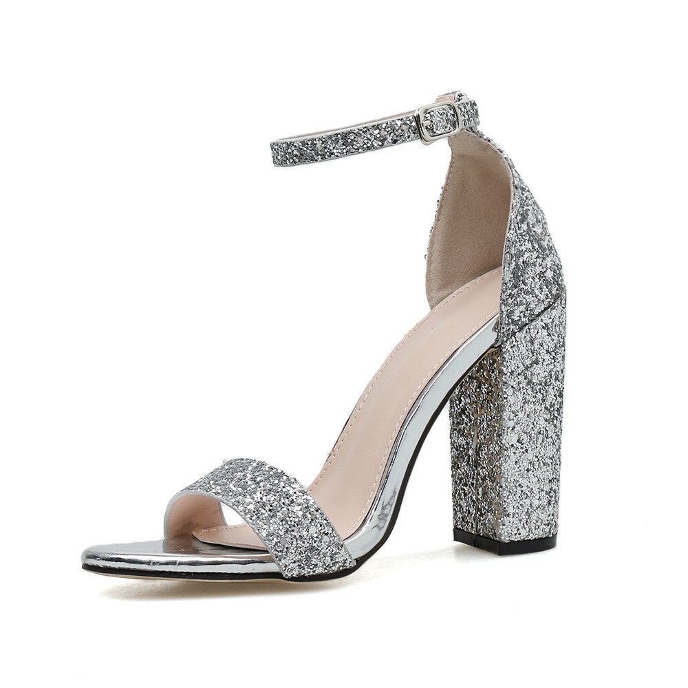 Female Sandal Velvet Shoes Beige Heeled Sandals Bl... – Grandado