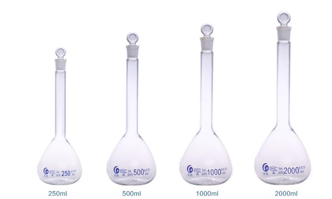 Volumetric glass flask,High borosilicate volumetri... – Grandado