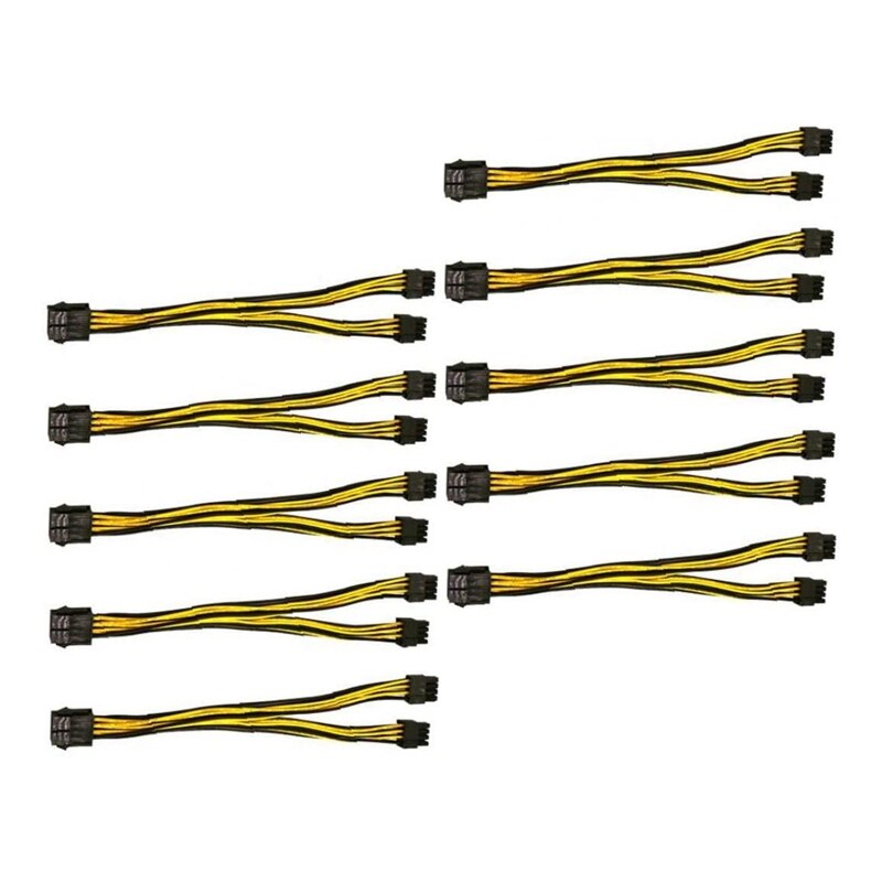 8-Pin to 2X 8-Pin (6+2) PCI Express GPU Power Cabl... – Grandado