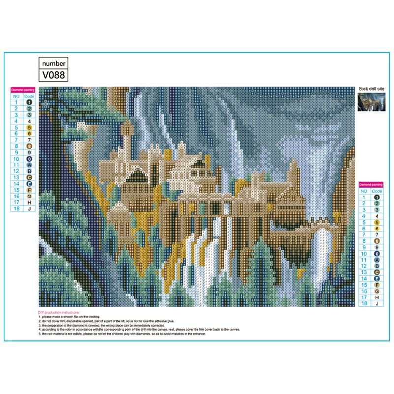 Ancient castle 5D DIY Special Diamond Painting Emb... – Grandado