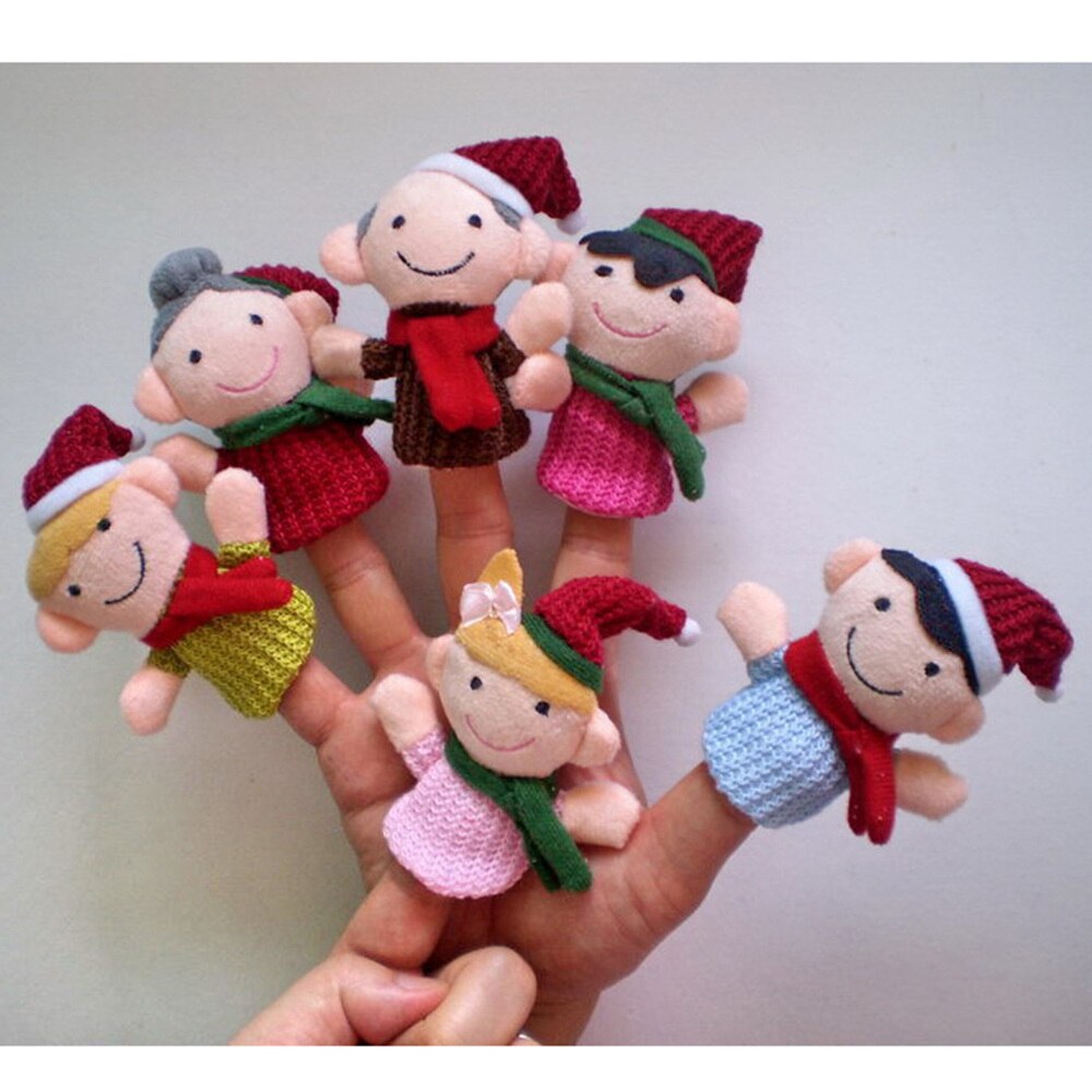 6PCS Christmas Finger Puppet Doll Set Cartoon Smal... – Grandado