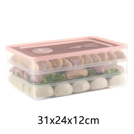 Single Stackable Layer Egg Dumpling Boxes Storage ... – Vicedeal