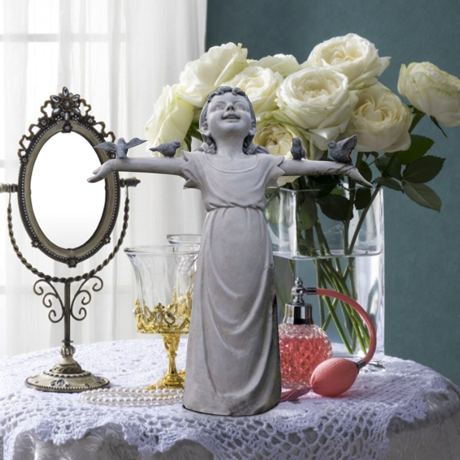 Little Girl Garden Statue Felicity Sculptures Cour... – Grandado