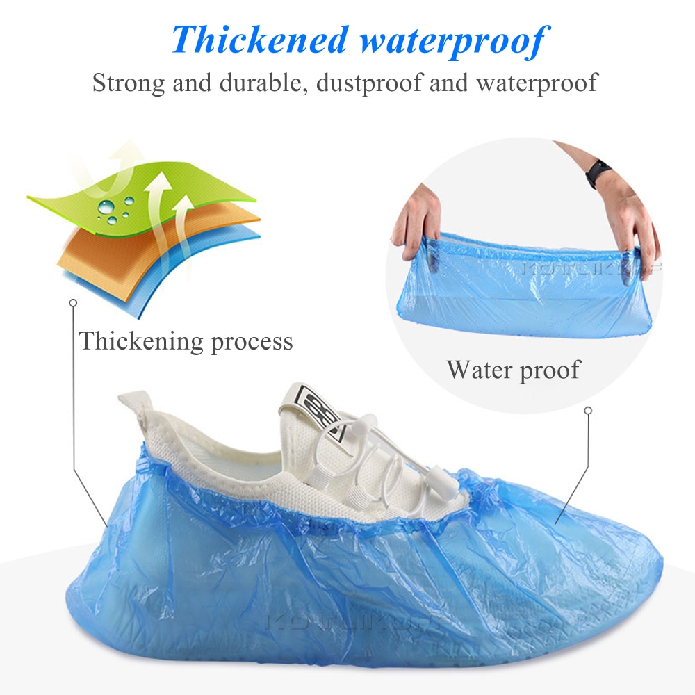 Shoes Cover Case Disposable Plastic Anti Droplet D... – Grandado