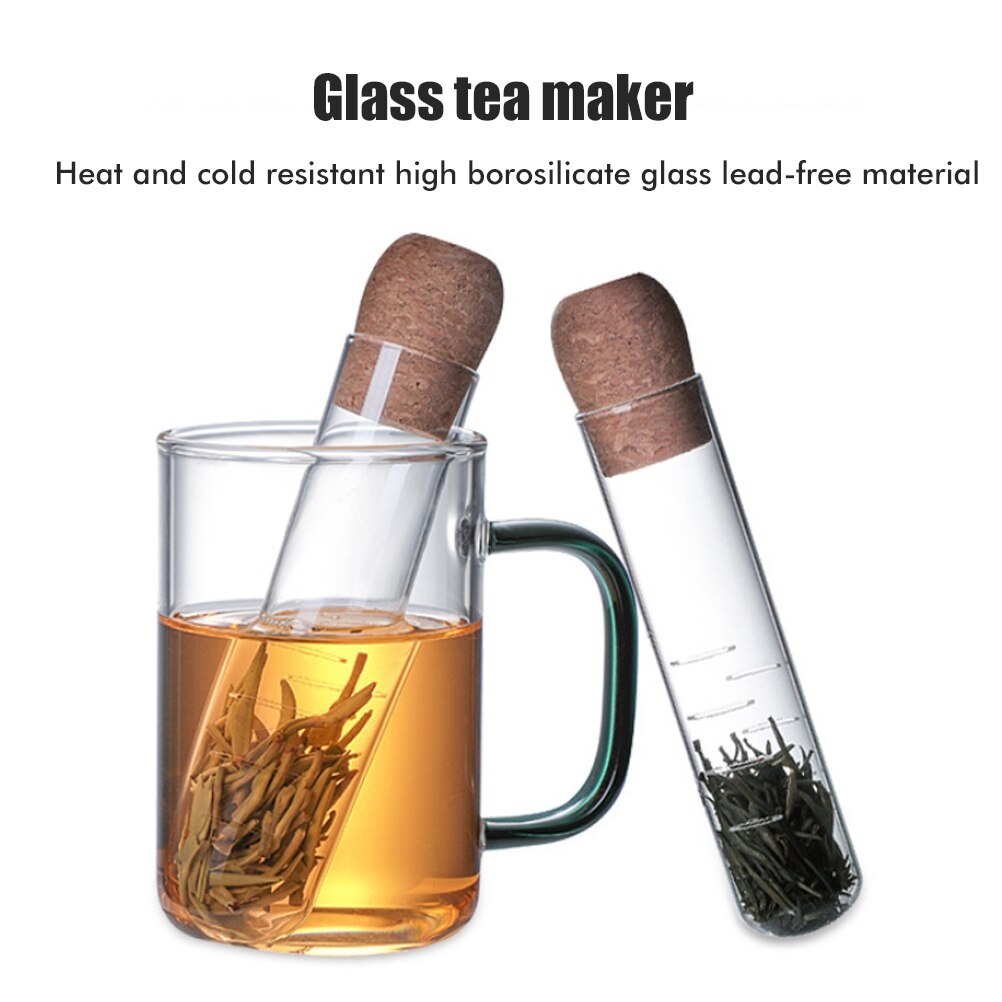 Portable Tea Infuser Glass Tube Heat Resistant Tea... – Vicedeal