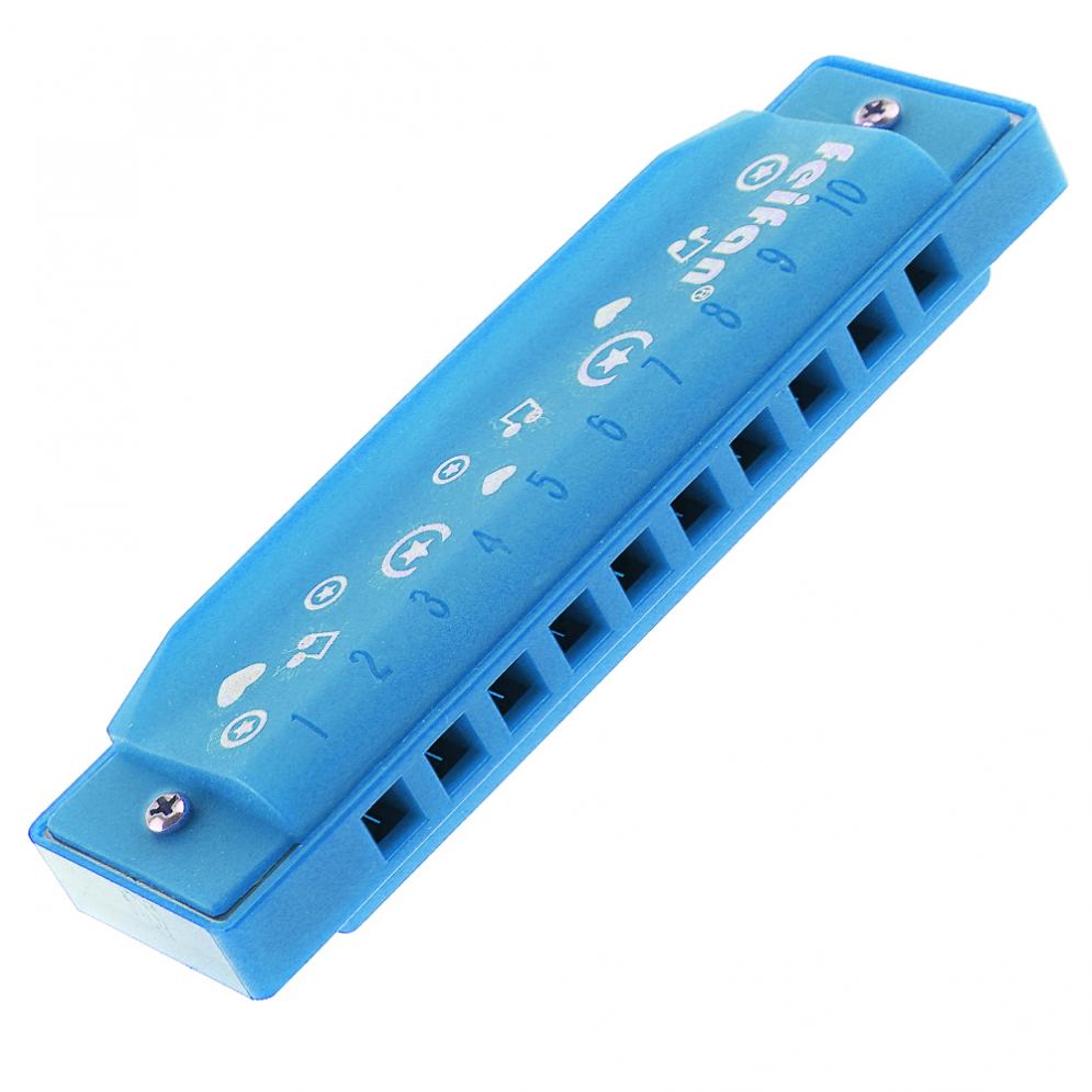 Plastic 10 Holes Diatonic Translucent Harmonica Mu... – Vicedeal