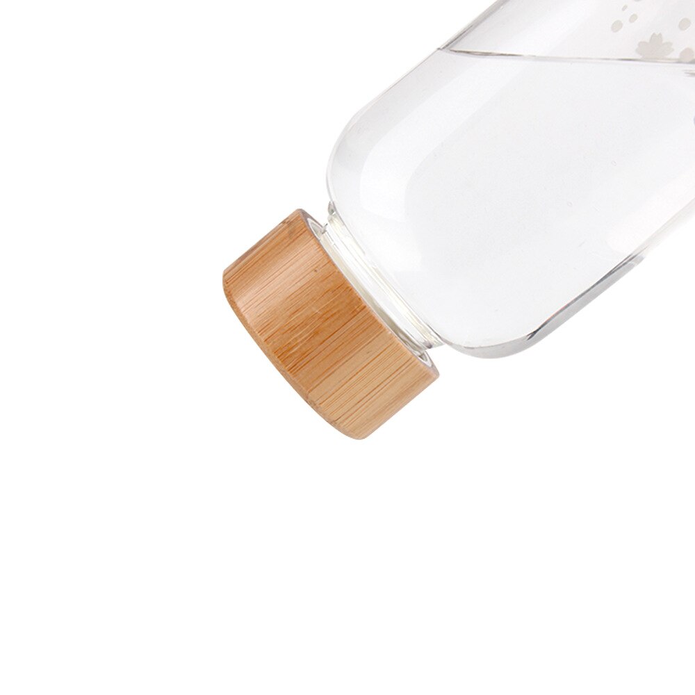 550ml Cute Japanese Glass Water Bottles With Bambo... – Grandado