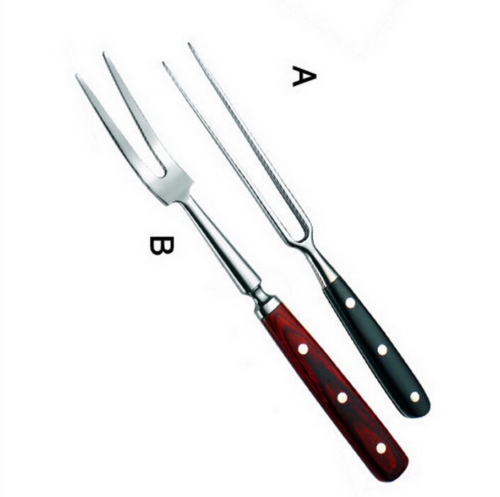 Teppanyaki long meat fork Stainless steel steak ba... – Vicedeal