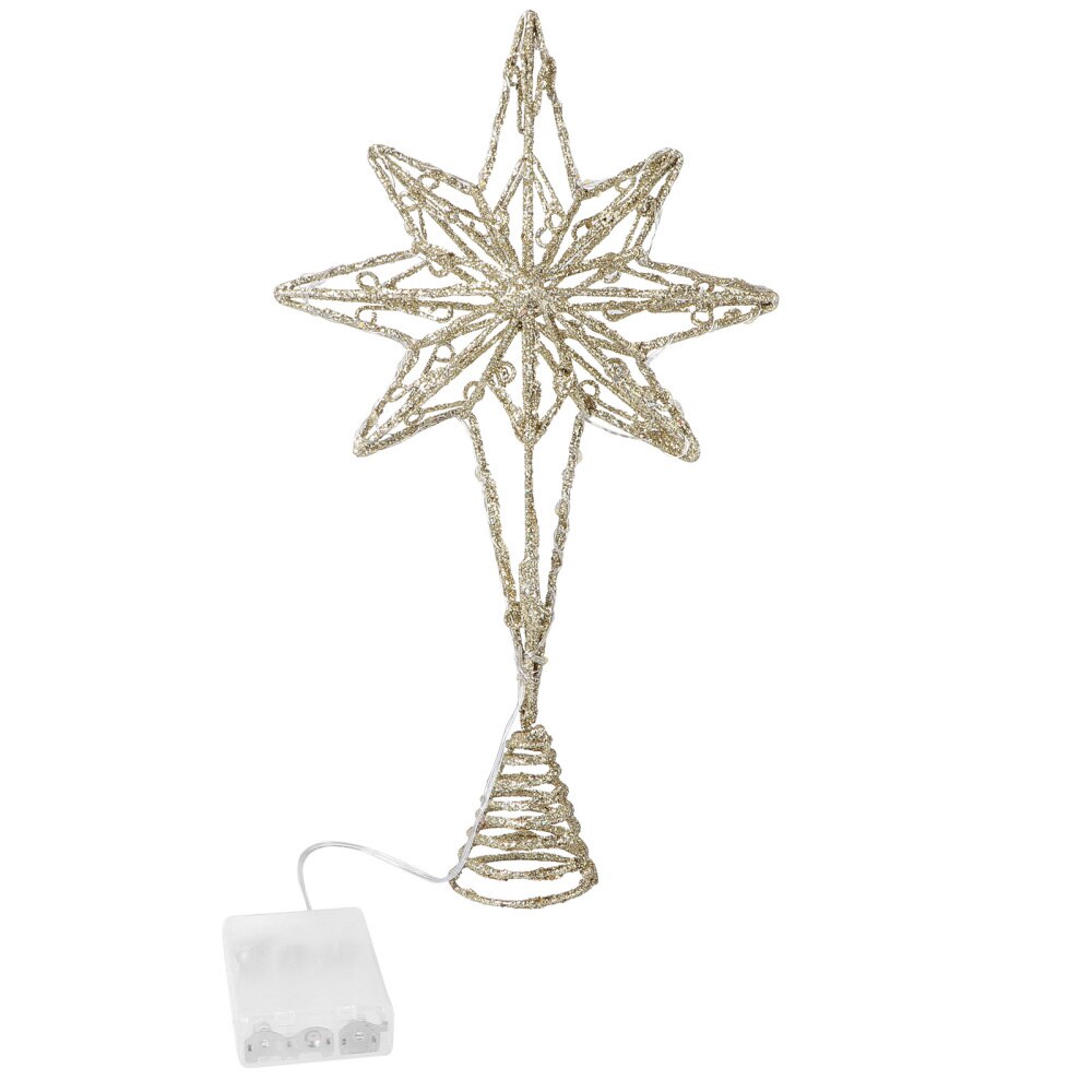 1PC Iron Star Tree Topper Glitter Star Christmas T... – Grandado