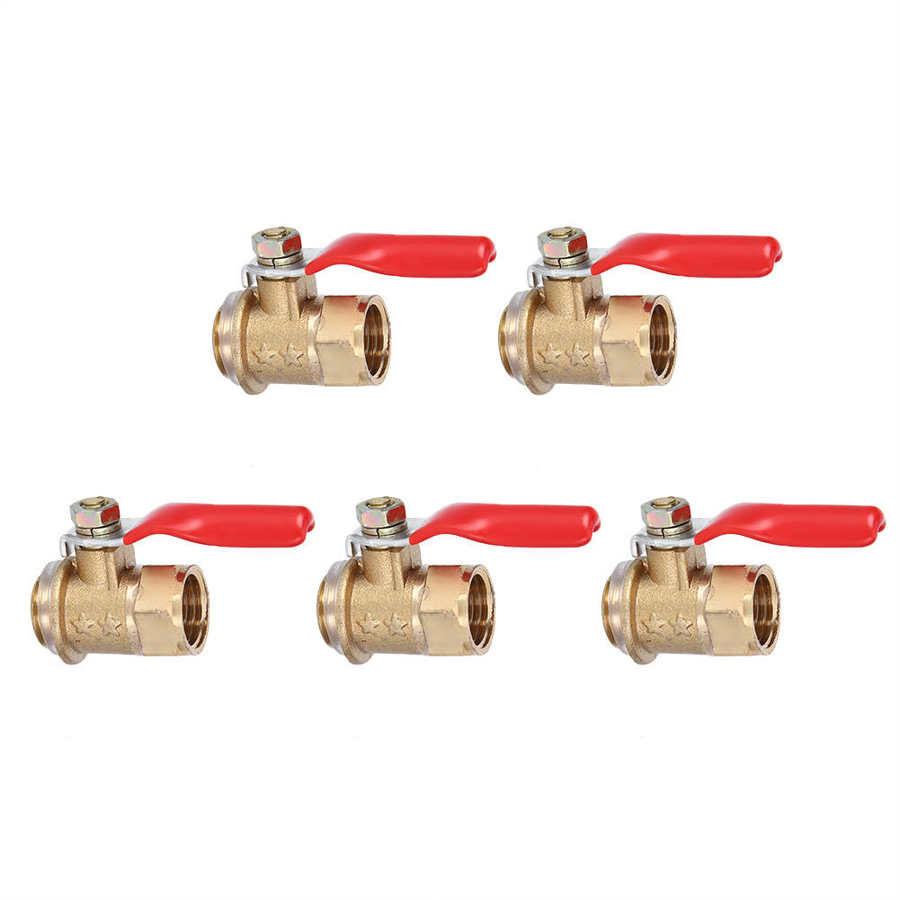DN8 G1/4in F/M Thread Copper Ball Valve Switch Shu... – Vicedeal