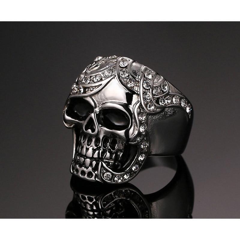 ZORCVENS Vintage Europe Skull Ring Party King Men ... – Grandado