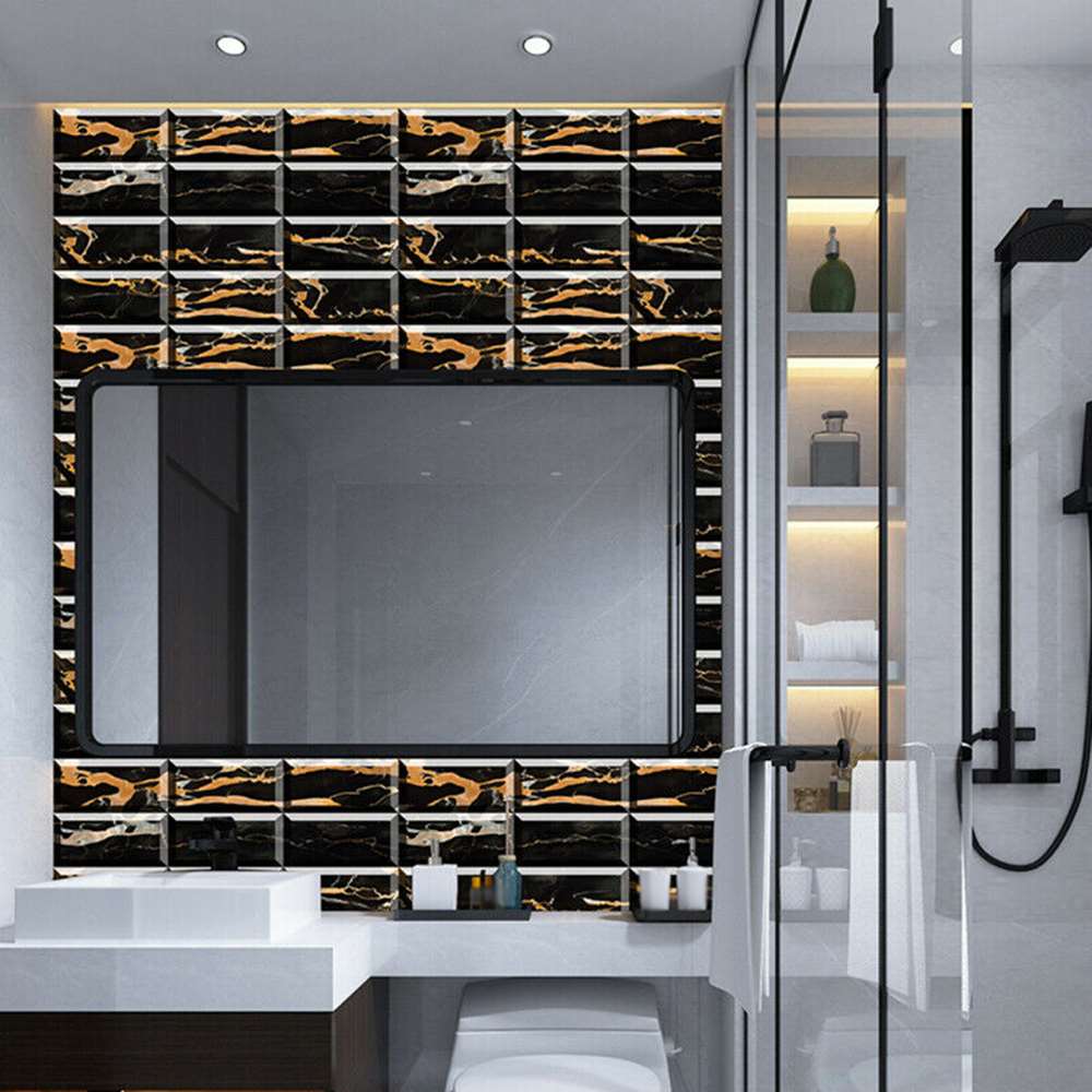 2 Sets Self-adhesive Tile Stair Stickers 3D Brick ... – Grandado