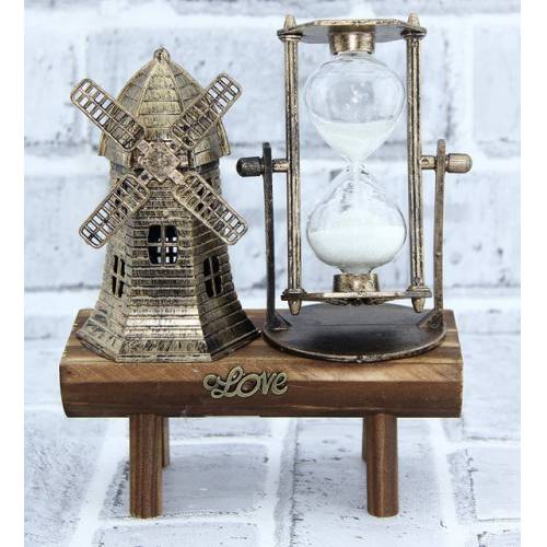 Eiffel Tower London Eye Windmill Figured Wooden Sa... – Grandado