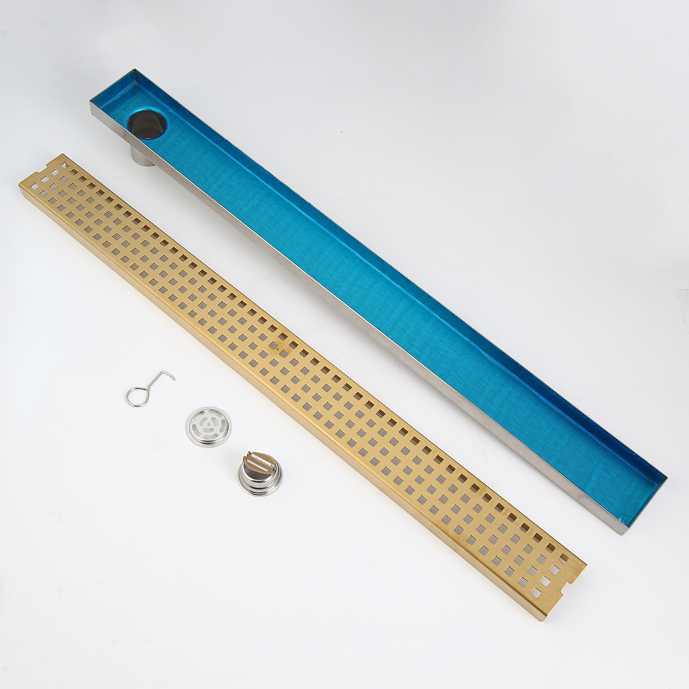 ZAPPO Gold Floor Drain SUS304 Tile Insert Conceal ... – Grandado
