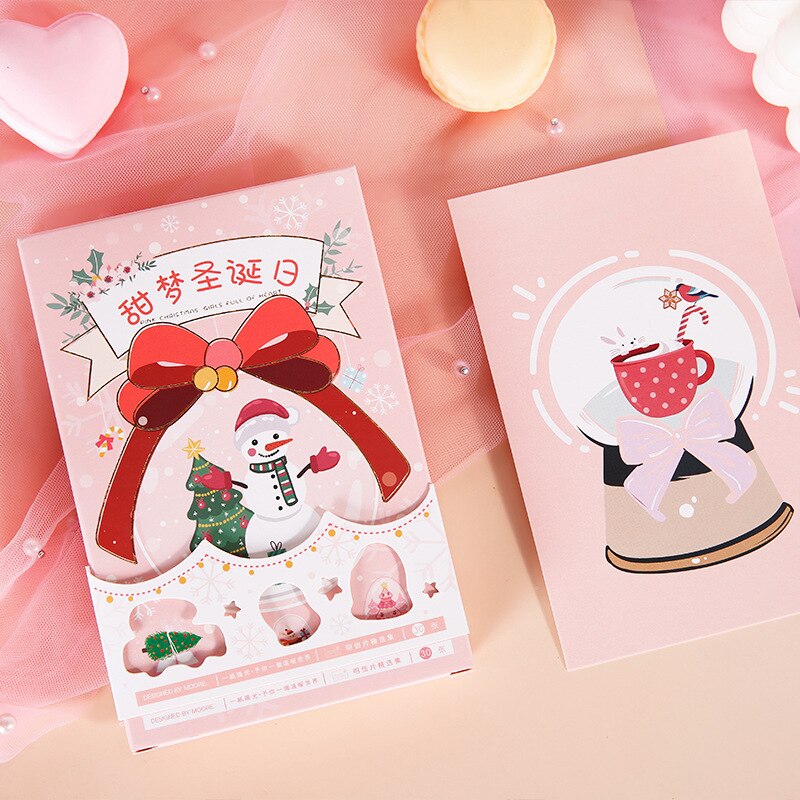 30 Sheets/Set Zoete Droom Kerstdag Serie Postcard ... – Vicedeal