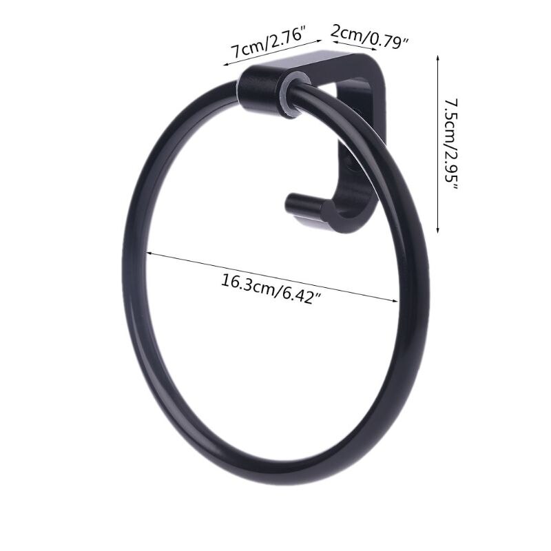 Space Aluminum Towel Ring Hand Rack Holder Wall Mo... – Grandado