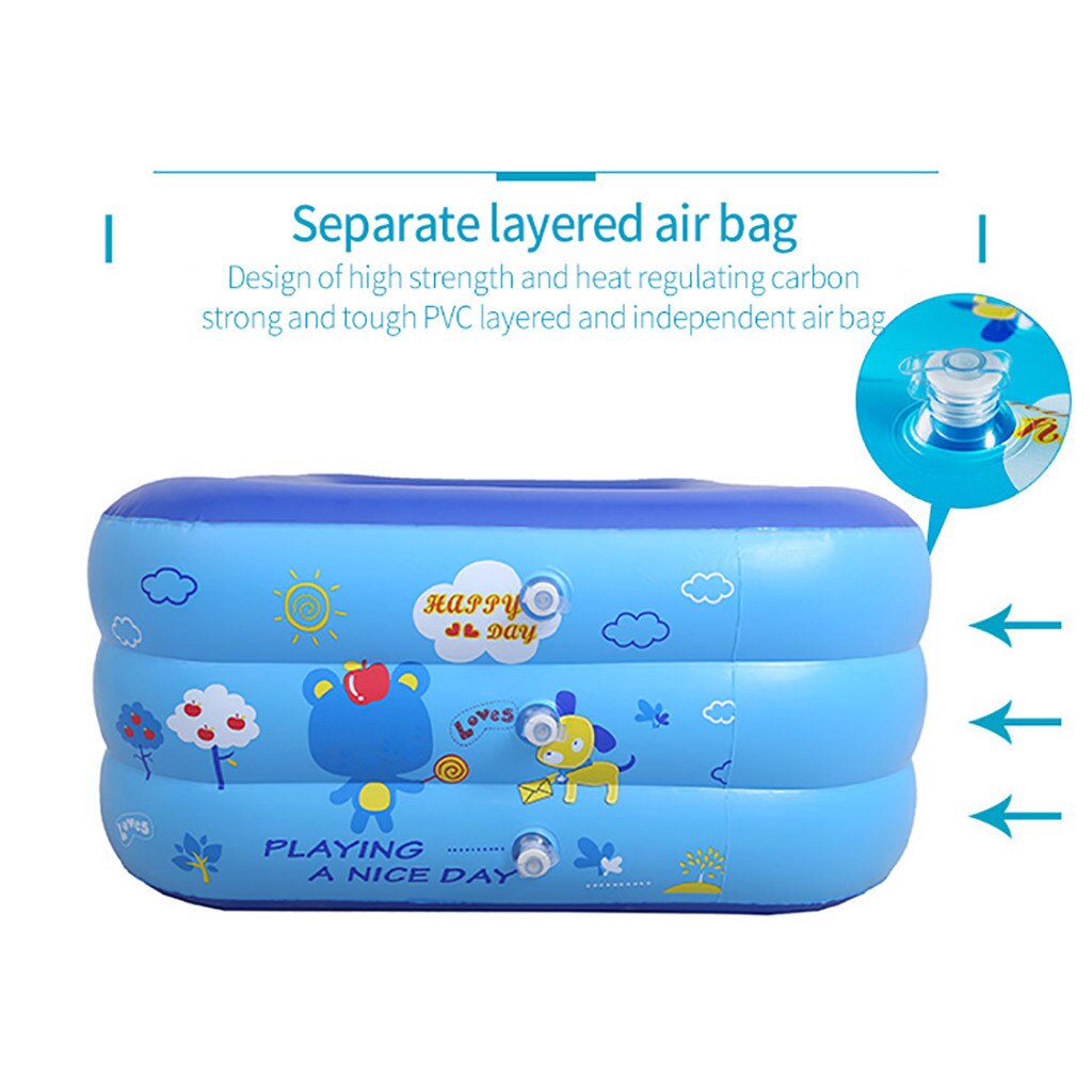 Inflatable Cartoon Swimming Pool Round Garden Part... – Grandado