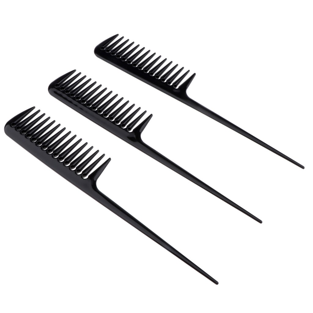 3Pcs Barber Plastic Hair Teasing Comb Lifting Back... – Vicedeal