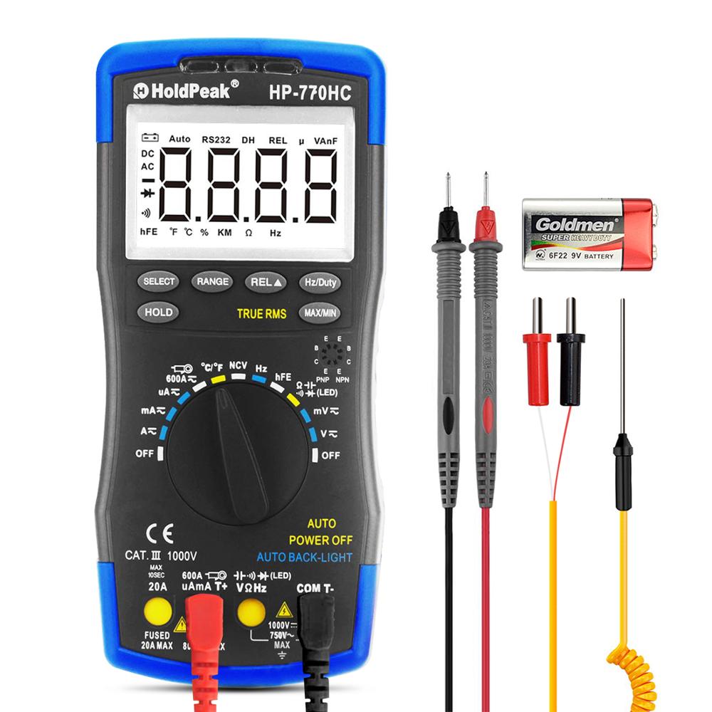 Multimetro Holdpeak Digitale Auto Range Multimeter... – Grandado