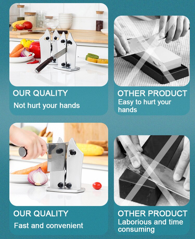 Easy and Fast Kitchen Knife Sharpener,Hone,Sharpen... – Grandado