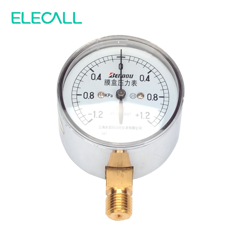 ELECALL YE-60 -1.2~1.2KPA Air Diaphragm Pressure G... – Grandado