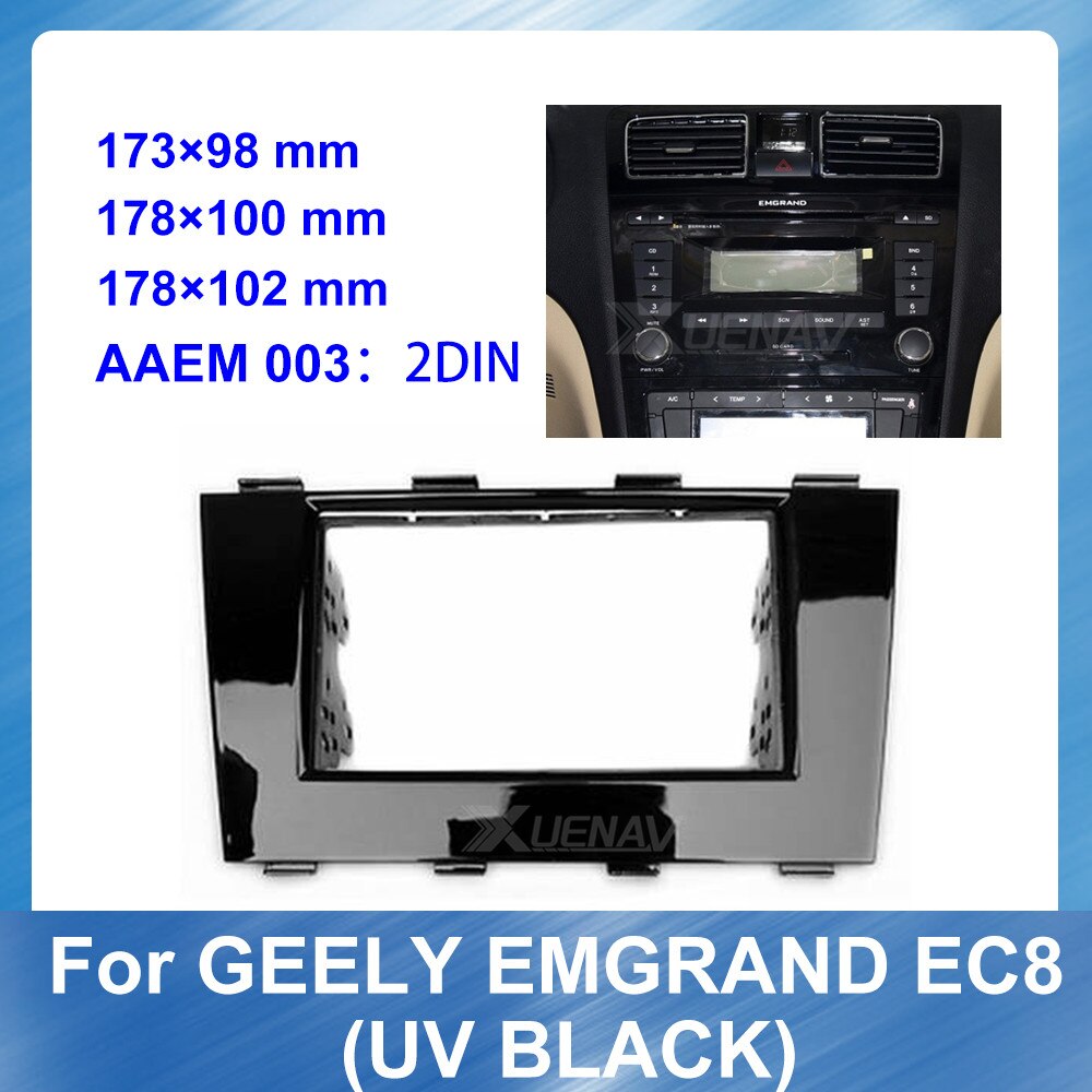 Car Radio Fascia Frame for Geely Emgrand EC8 UV BL... – Grandado