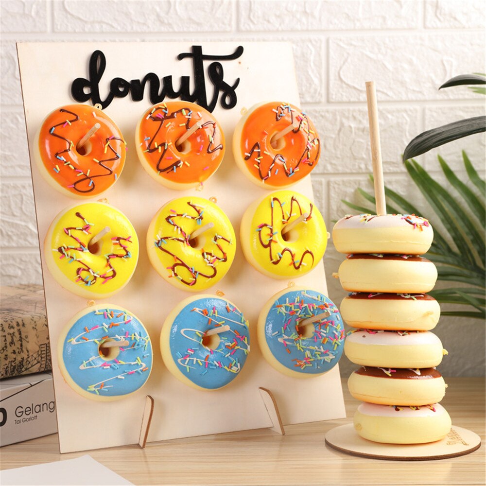Wooden Donut Wall Stand Donut Party Decoration Dou... – Vicedeal